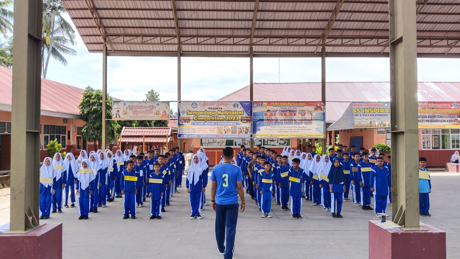Kegiatan MPLS siswa Baru kelas 7 Tgl 11 Juli 2023 Pola dan peraturan ...